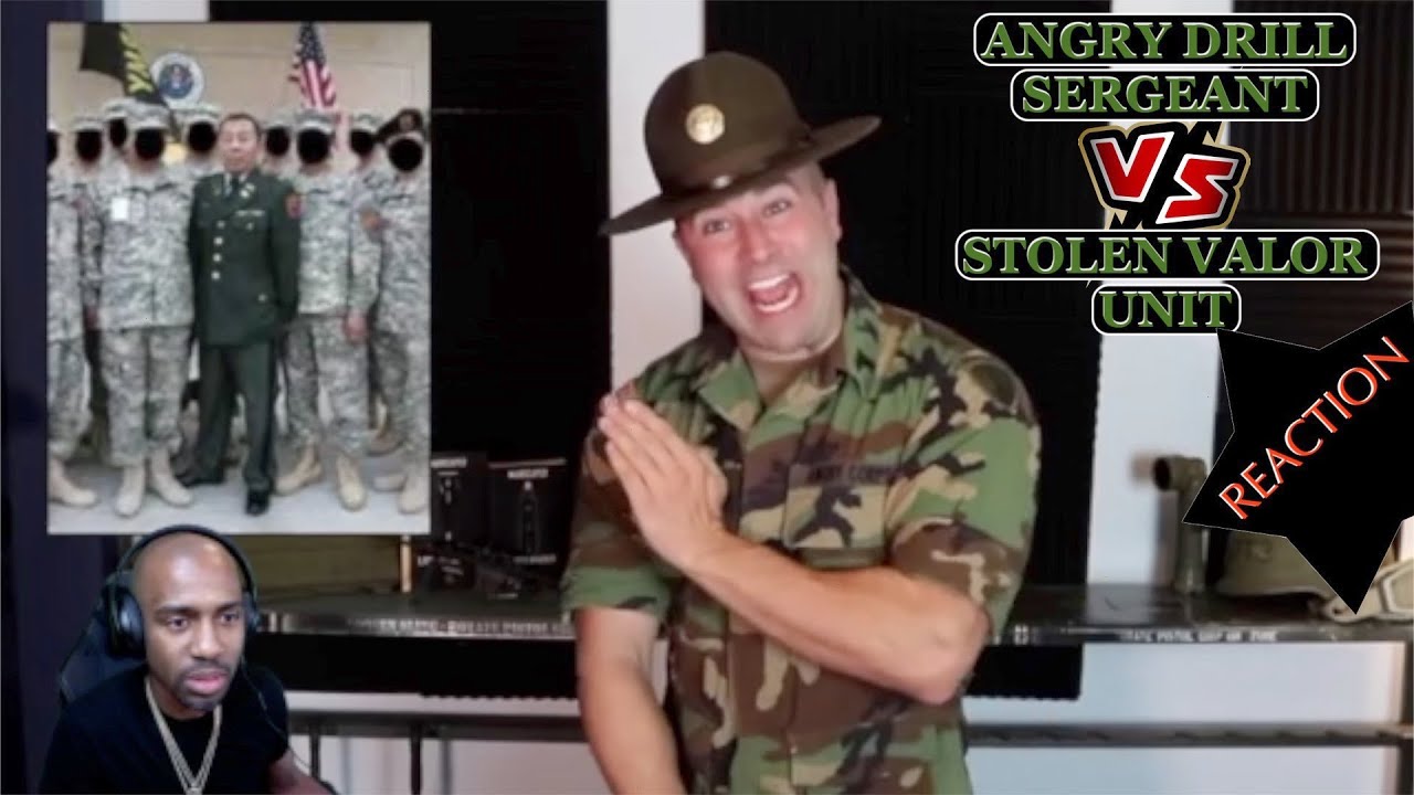 ANGRY DRILL SERGEANT VS STOLEN VALOR UNIT [REACTION] - YouTube