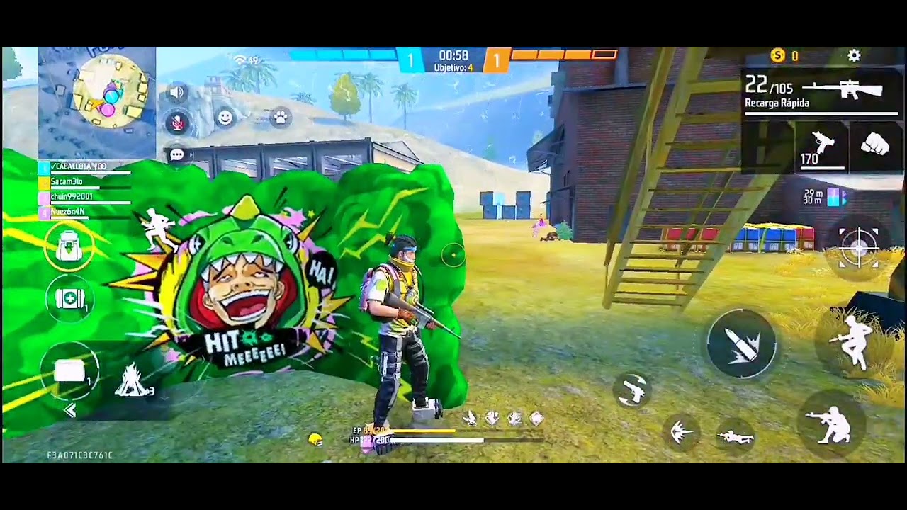 Me vuelvo loco en esta partida doy puro rojo free fire - YouTube