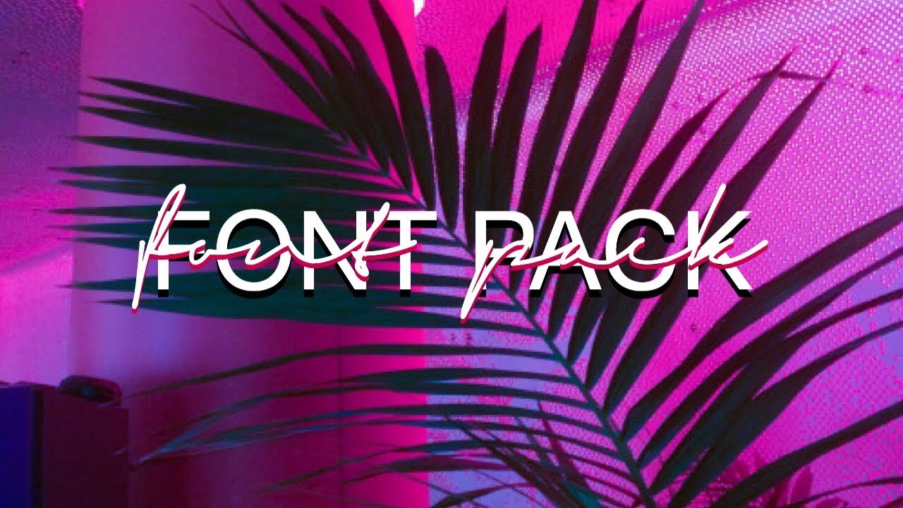 Photoshop Font Pack! - YouTube