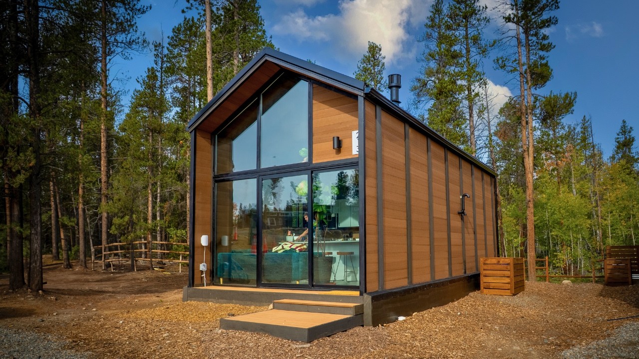 Sustainable Tiny House Made From Waste Materials | Backs Up to Forest ...
