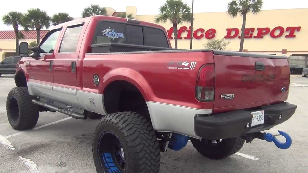Nice Lifted UP Ford F250 Diesel - YouTube