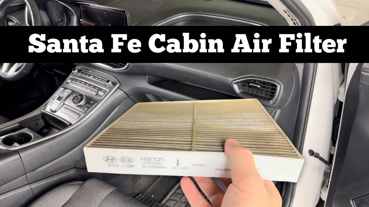 2021 - 2023 HYUNDAI SANTA FE Cabin Air filter Replacement - How To ...