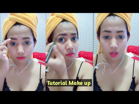 Cewek Cantik dan bohay watermelon Menyegarkan habis mandi langsung make up sambil Live
