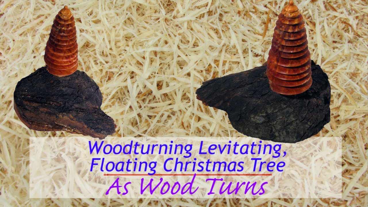 Woodturning Levitating Floating Christmas Tree - YouTube