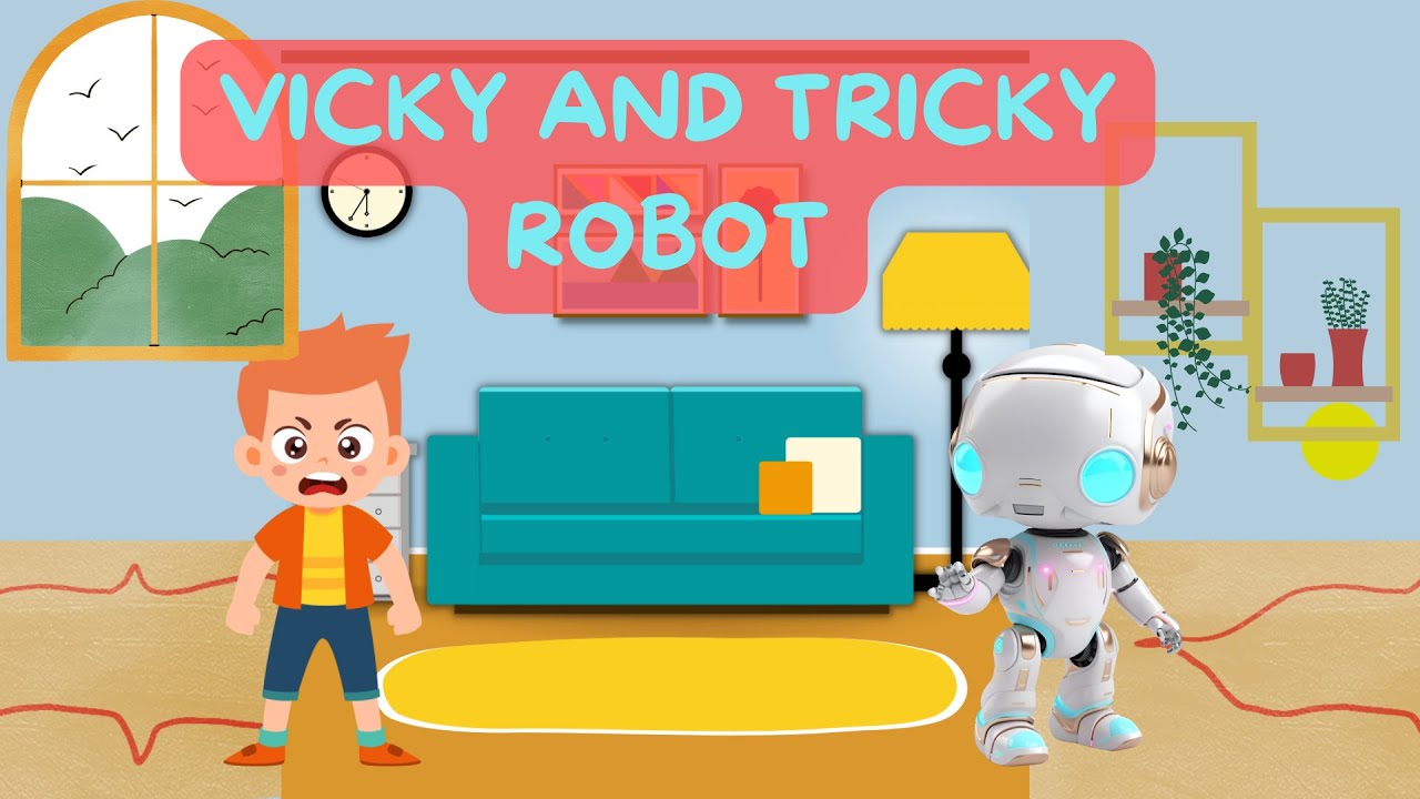 VICKY AND TRICKY ROBOT||4 TH STD SAMACHEER ENGLISH STORY||LET'S LEARN ...