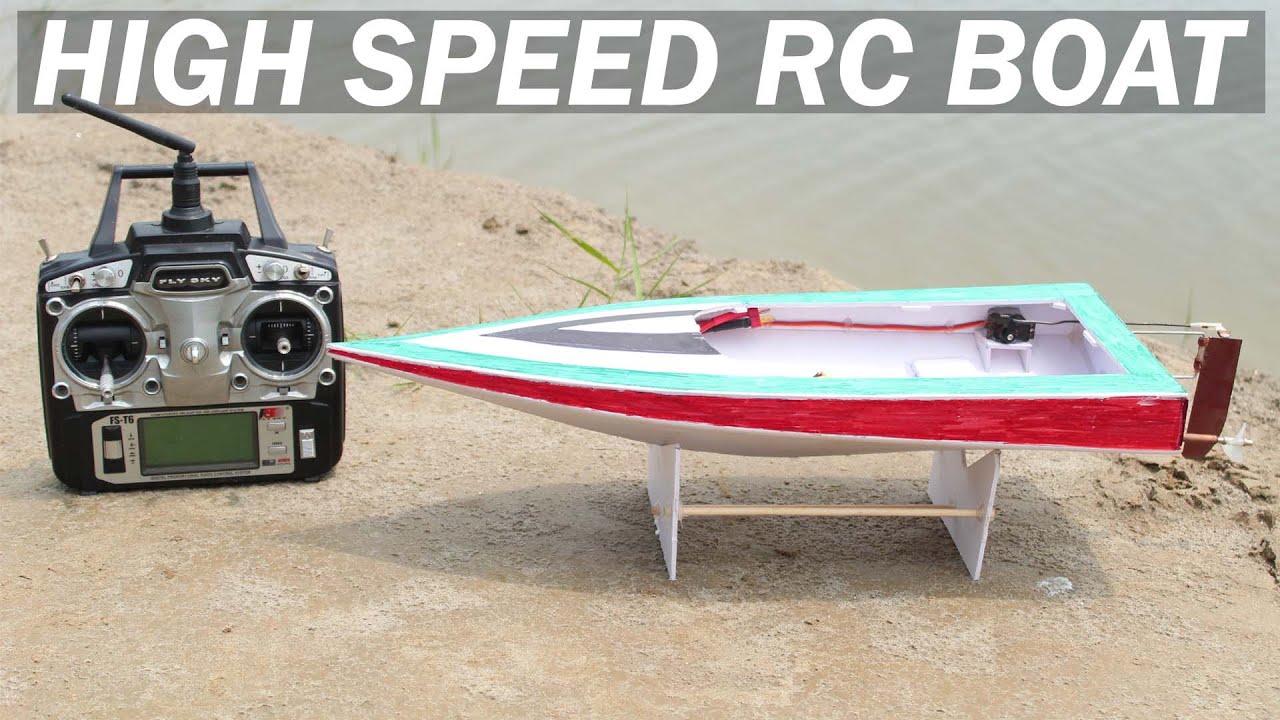 How To Make a High Speed RC Boat | Home Made High Speed RC Boat - YouTube