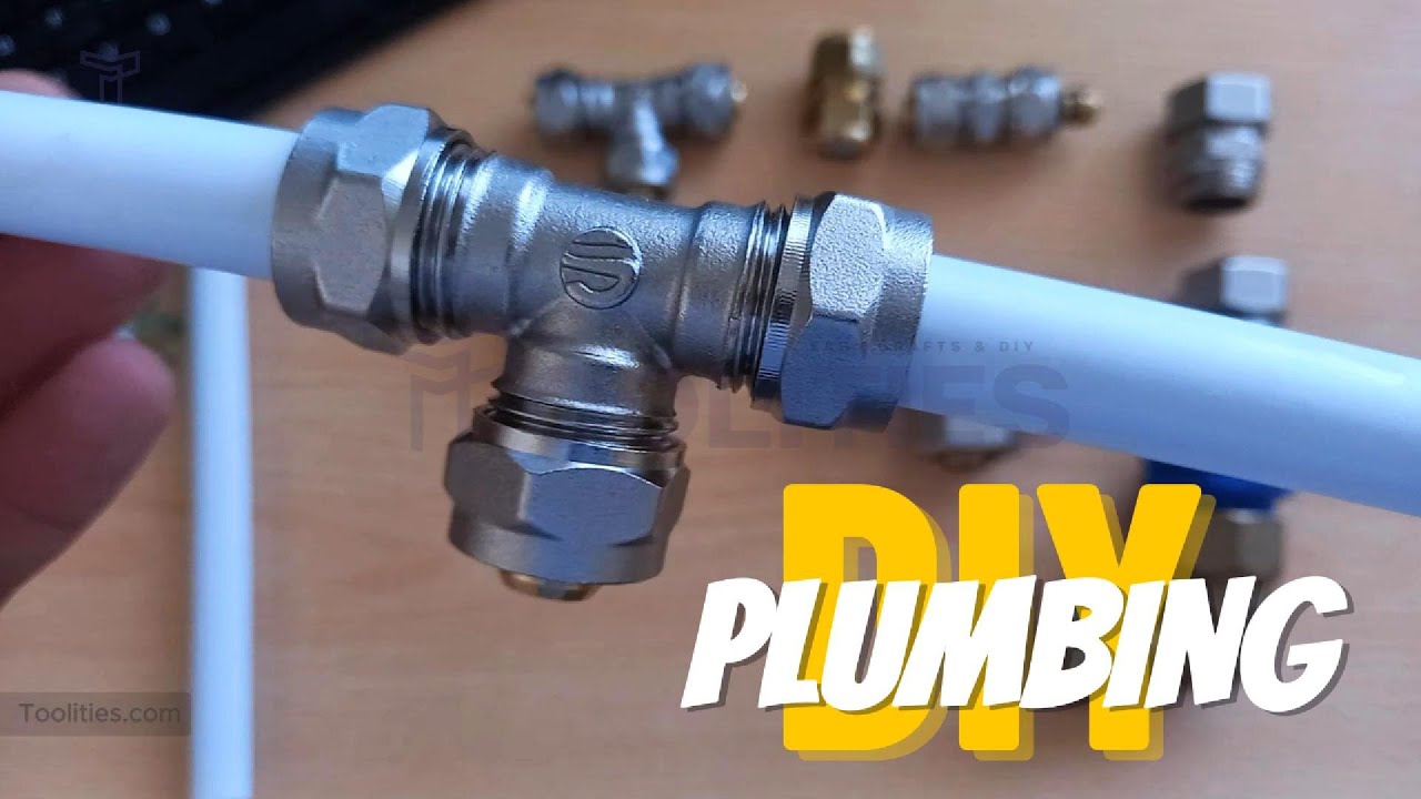 How to Install PEX Pipe and Fittings | Connect Coupler Fittings Plastic ...