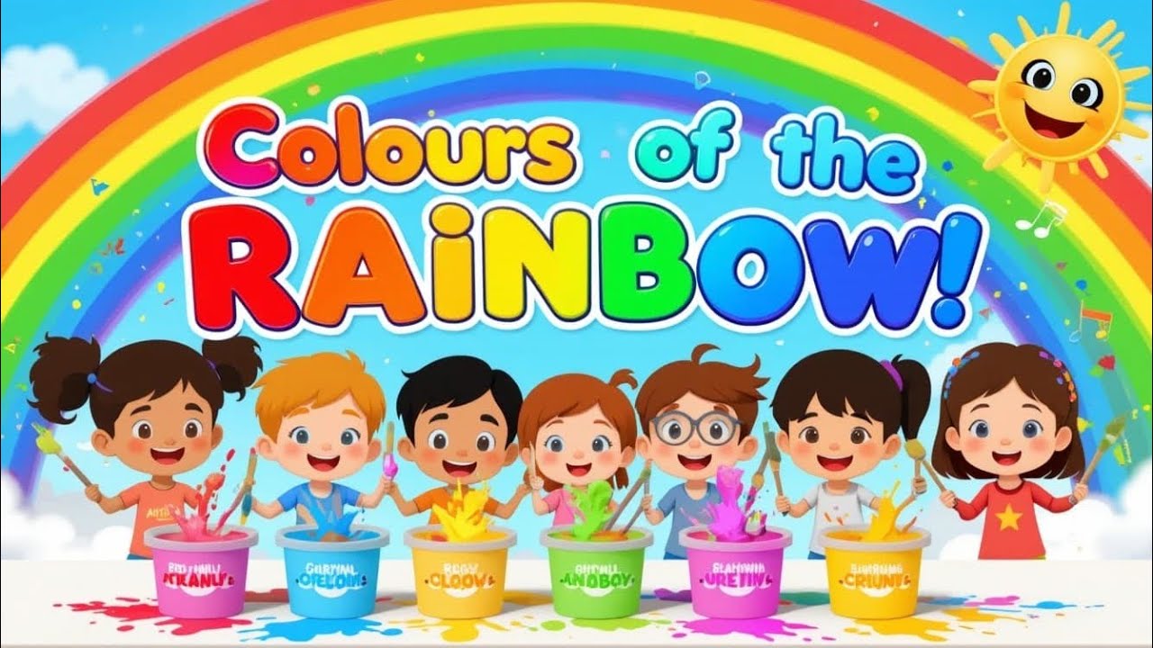 🎨 Colors of the Rainbow" Song for Kids – Fun Color-Mixing Learning! 🌈 ...
