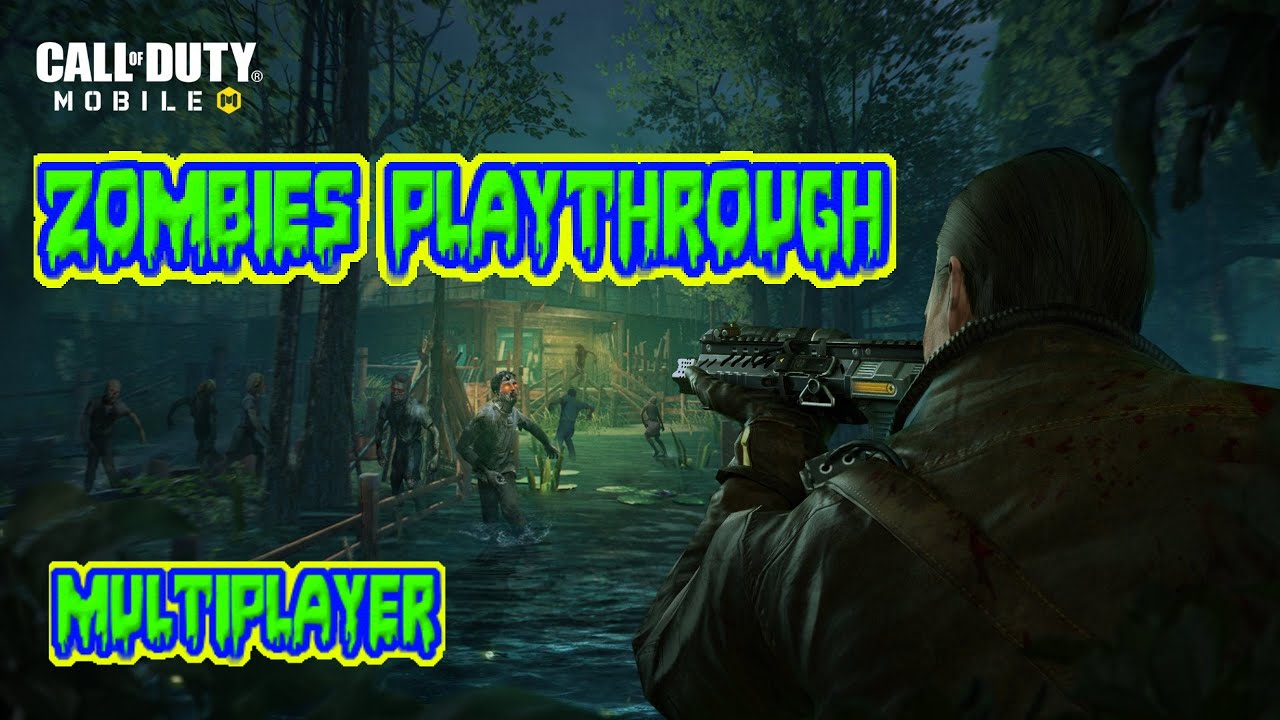 Playing Call of Duty Mobile (a few maps of Multiplayer plus Zombies ...