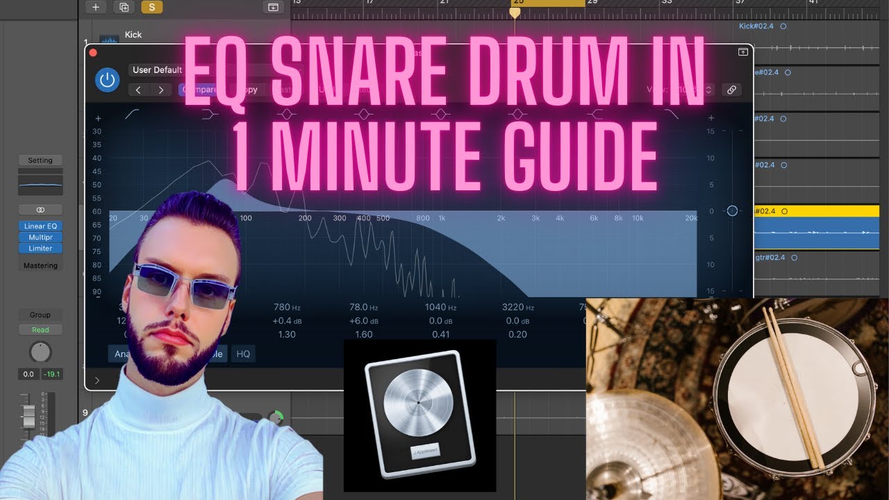 EQ Snare Drum In 1 Minute Guide - YouTube