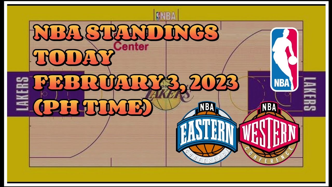 NBA STANDINGS TODAY | FEBRUARY 3, 2023 | NBA UPDATES - YouTube