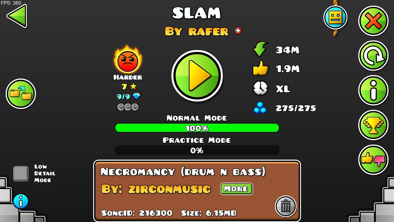 "Slam" by Rafer | Geometry Dash | Monster Gauntlet #gd #gauntlet - YouTube
