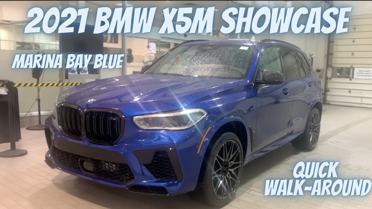 Marina Bay Blue 2021 BMW X5M Showcase! - YouTube