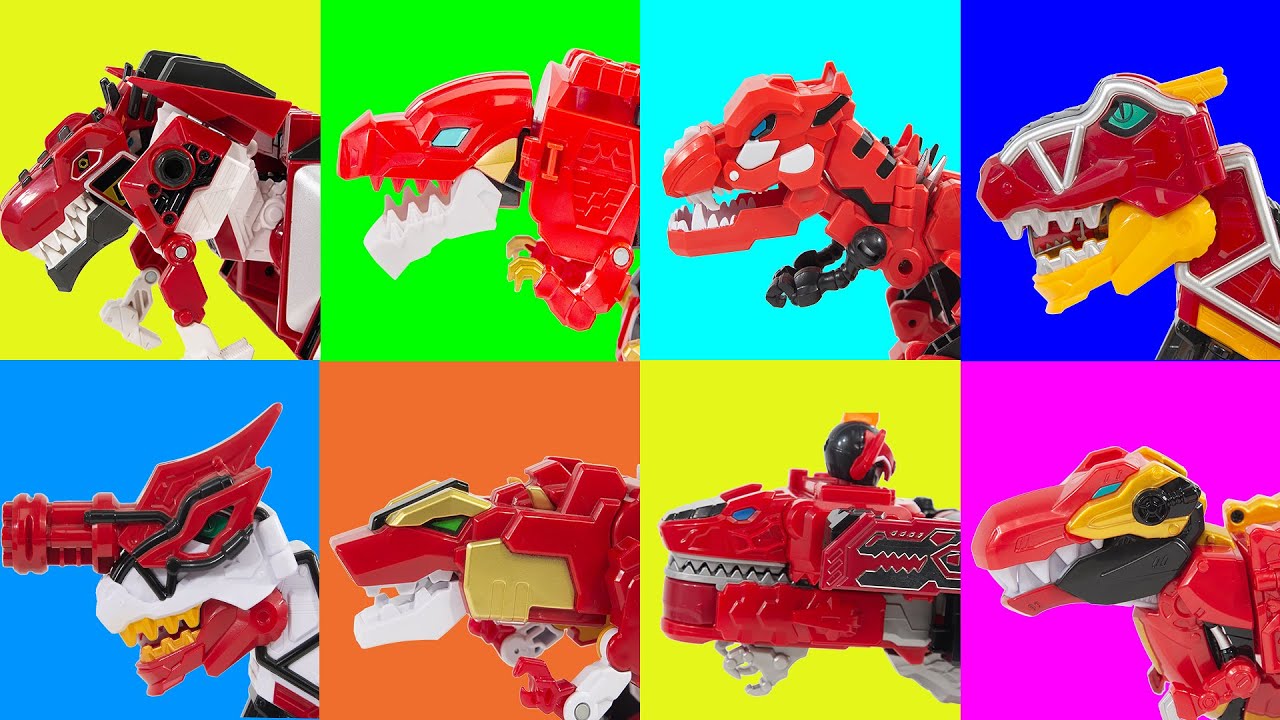 PowerRangers DinoCore Super10 DinoTrainer GeoMecha Red T rex ...