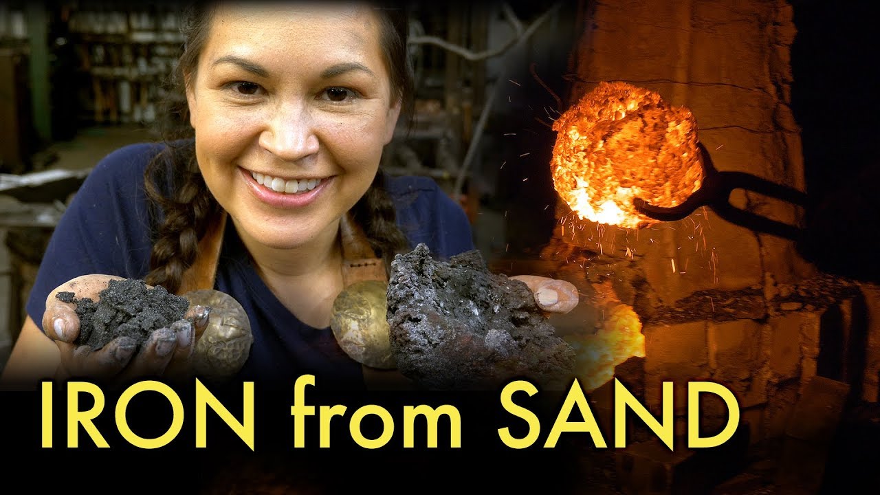IRON from SAND - Oldest form of iron smelting - YouTube