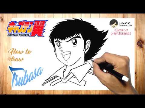 How to draw Tsubasa Ozora step bu step │Captain Tsubasa - YouTube