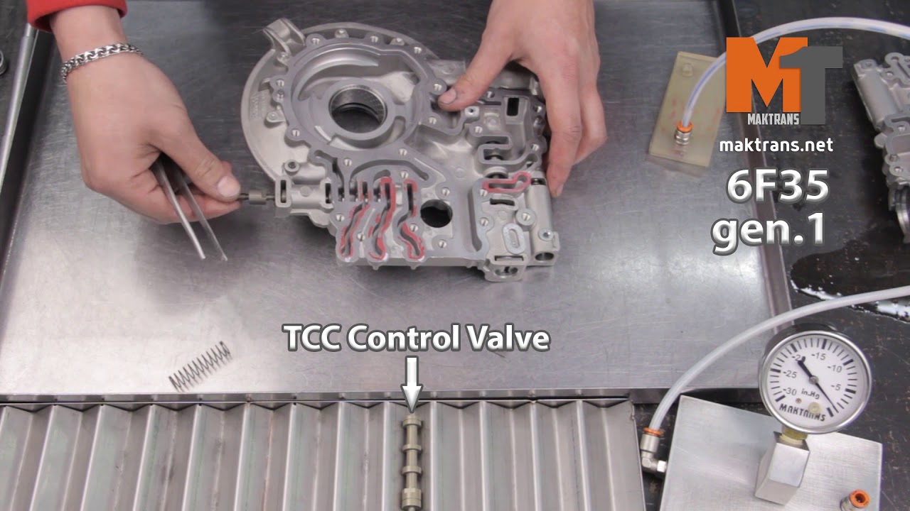 Ремонт гидроблока 6F35 - TCC Control Valve - YouTube