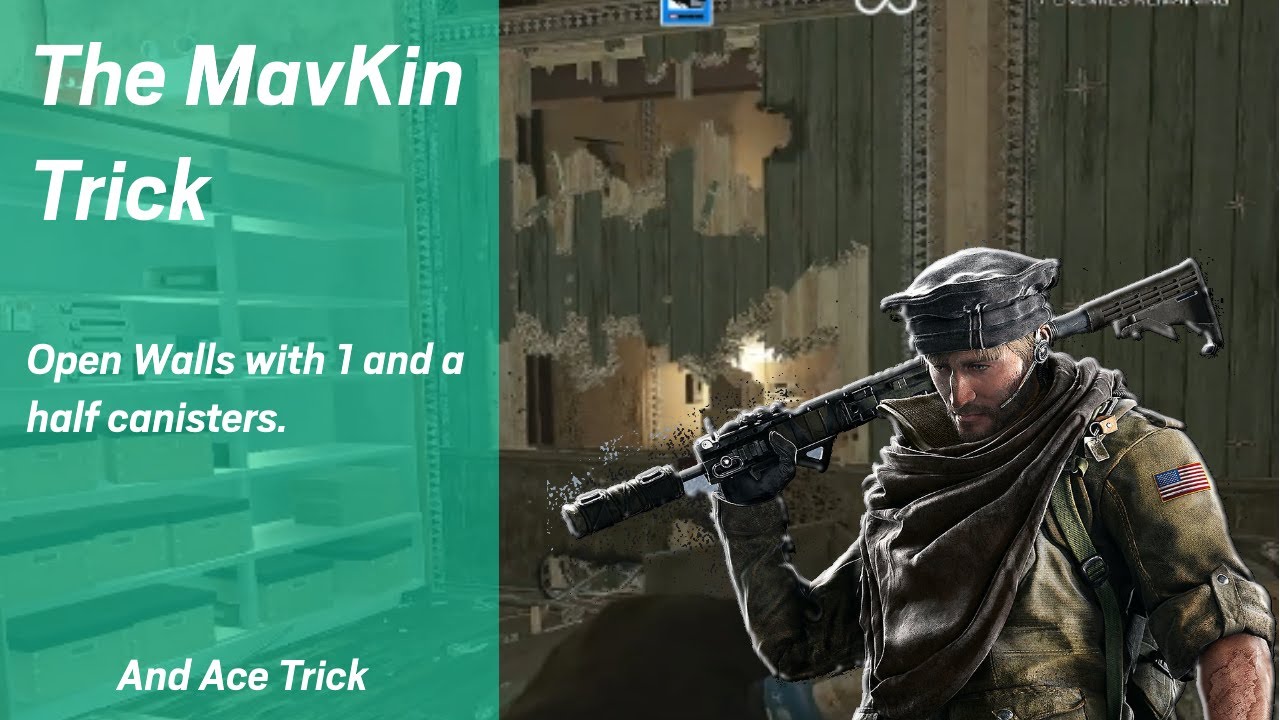 The MavKin Thrick... Open walls with 1 and a half canisters. - YouTube