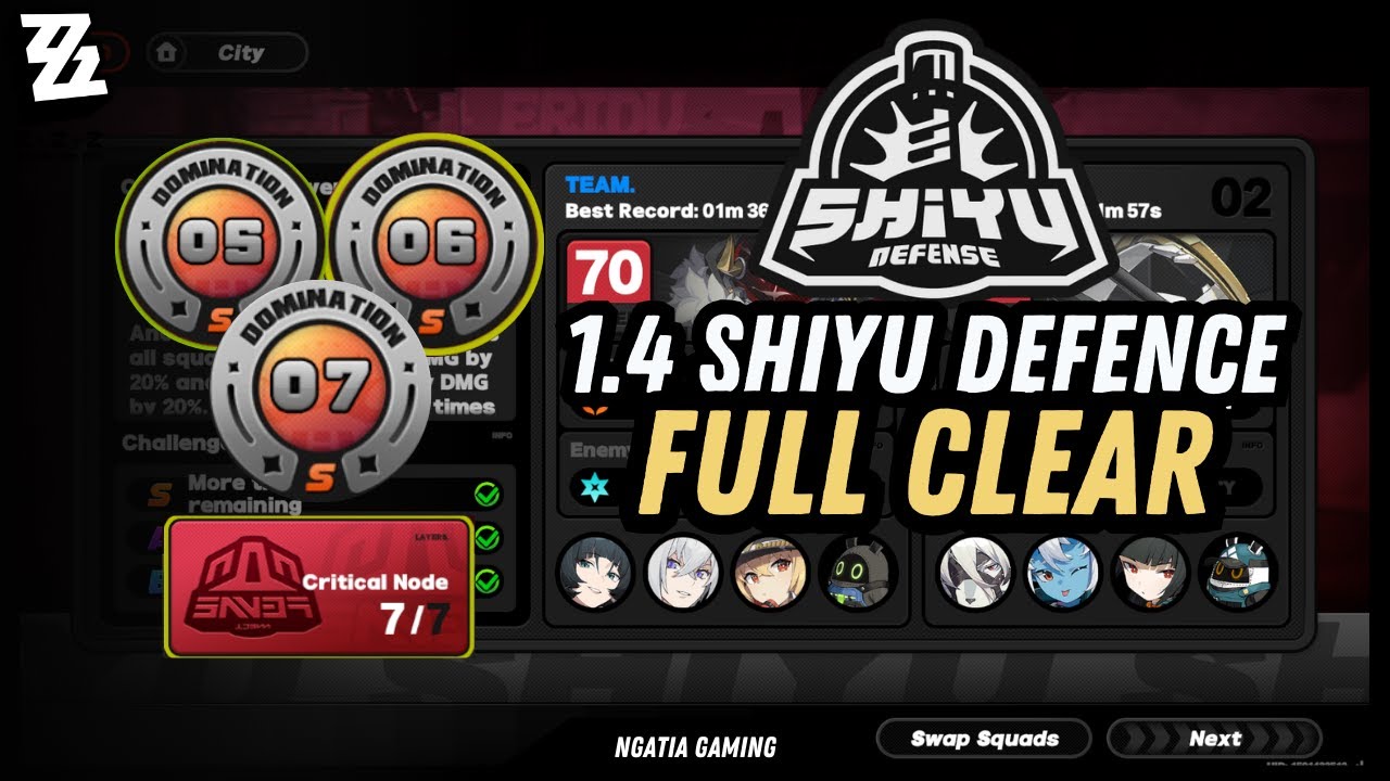 Shiyu defence Full clear 1.4 patch | Zenless Zone Zero - YouTube