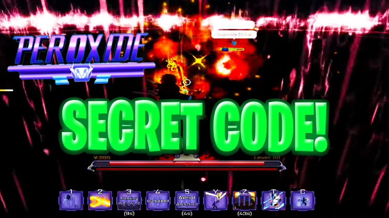 PEROXIDE SECRET CODES! Roblox - YouTube