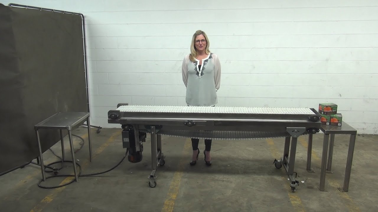 Adjustable Length Flex Link Conveyor - YouTube