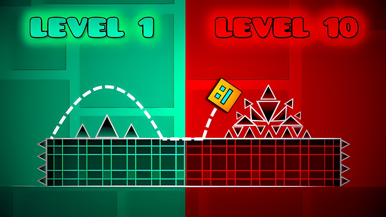 10 Levels of SPIKES — Part 2 | Geometry Dash - YouTube
