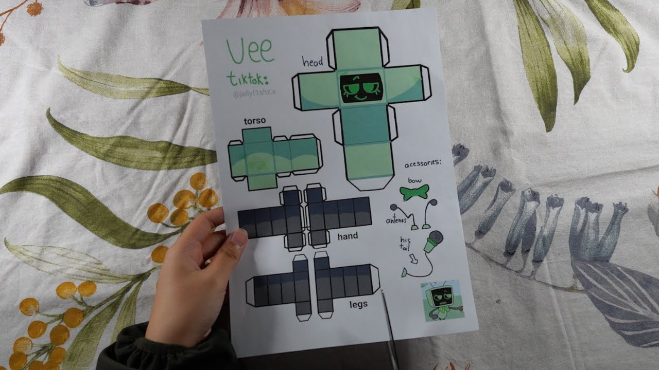 How to make Vee from Dandy's World (PAPERCRAFT) - YouTube