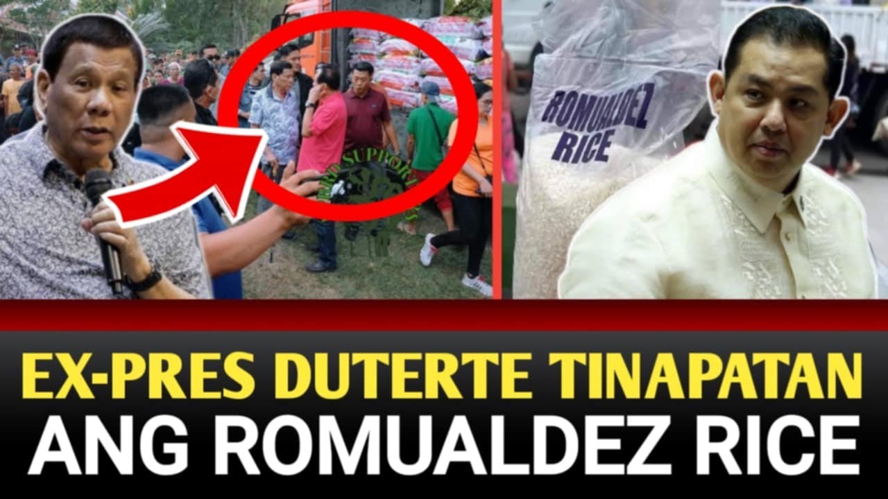 EX-PRES DUTERTE TINAPATAN ANG ROMUALDEZ RICE?! TAMBIGAS KINUTYA NG MGA ...