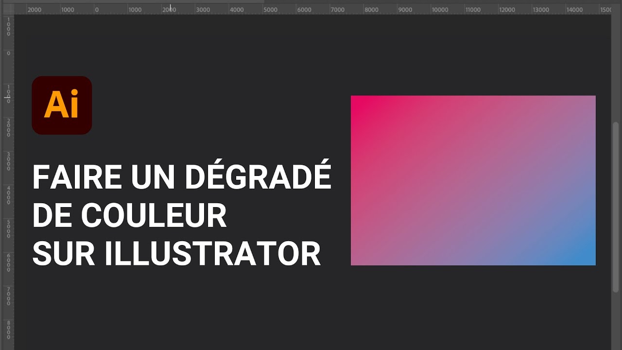 Comment faire un dégradé de couleur sur Illustrator ? - YouTube