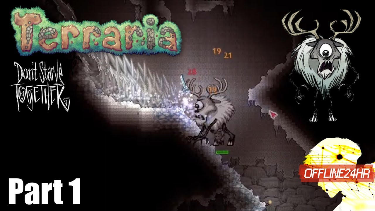 Terraria x Don't starve - บอสกวางจากอีกเกม #1 - YouTube