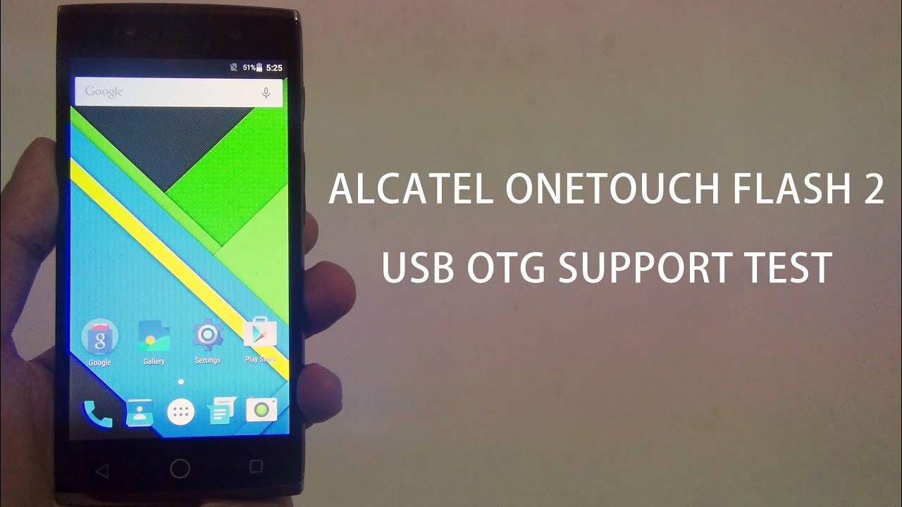 Alcatel OneTouch Flash 2 USB OTG SUPPORT TEST - YouTube