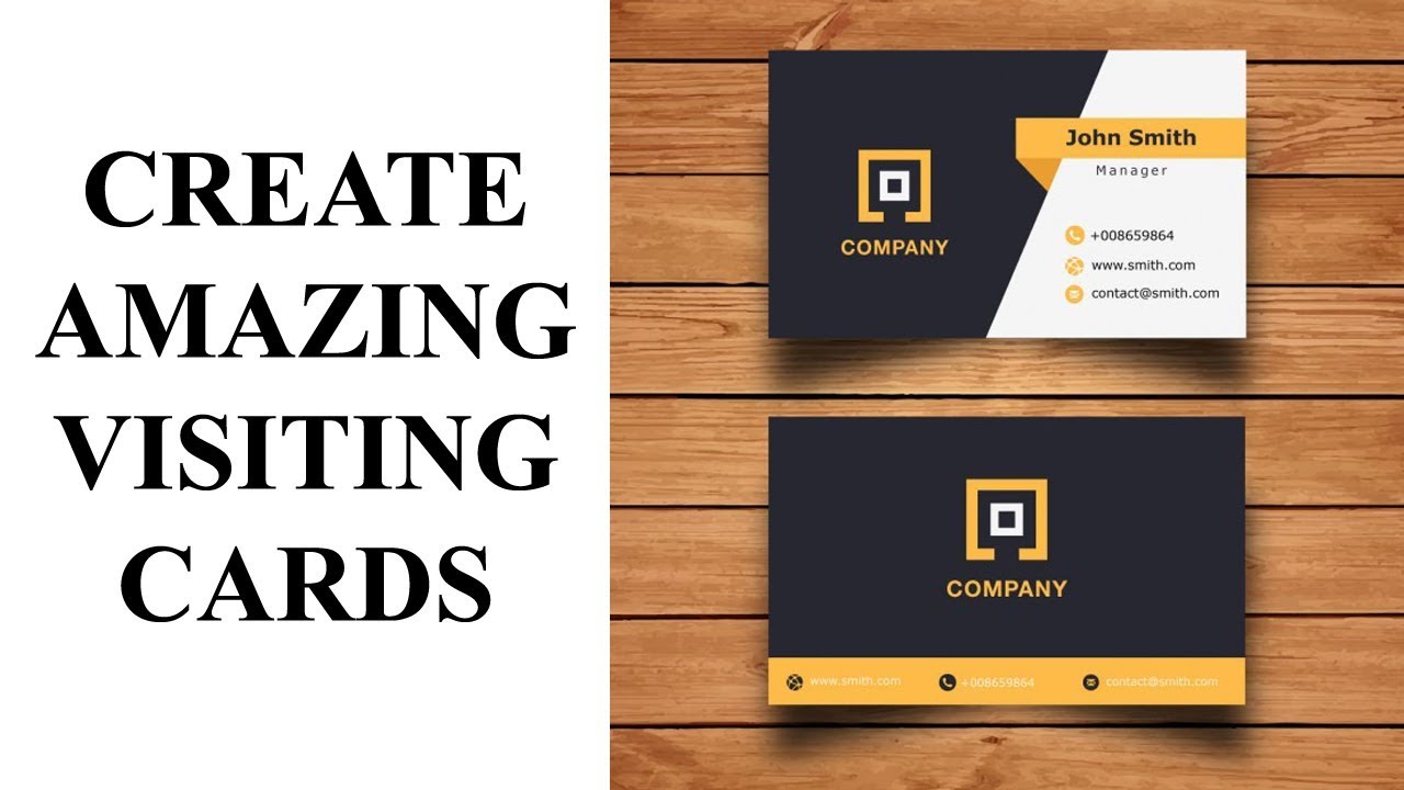 visiting cards design in Adobe Photoshop | Adobe Photoshop Tutorials ...