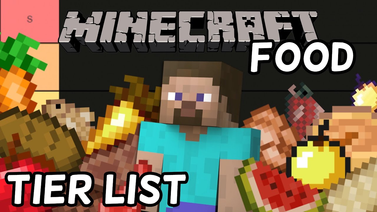 The Minecraft FOOD Tier List - YouTube