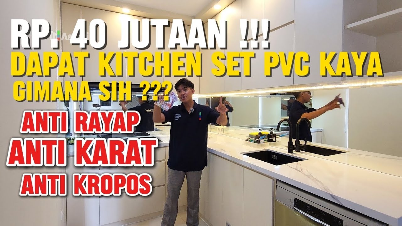DUIT 40 JUTAAN BISA DAPAT KITCHEN SET PVC INI ??? - YouTube