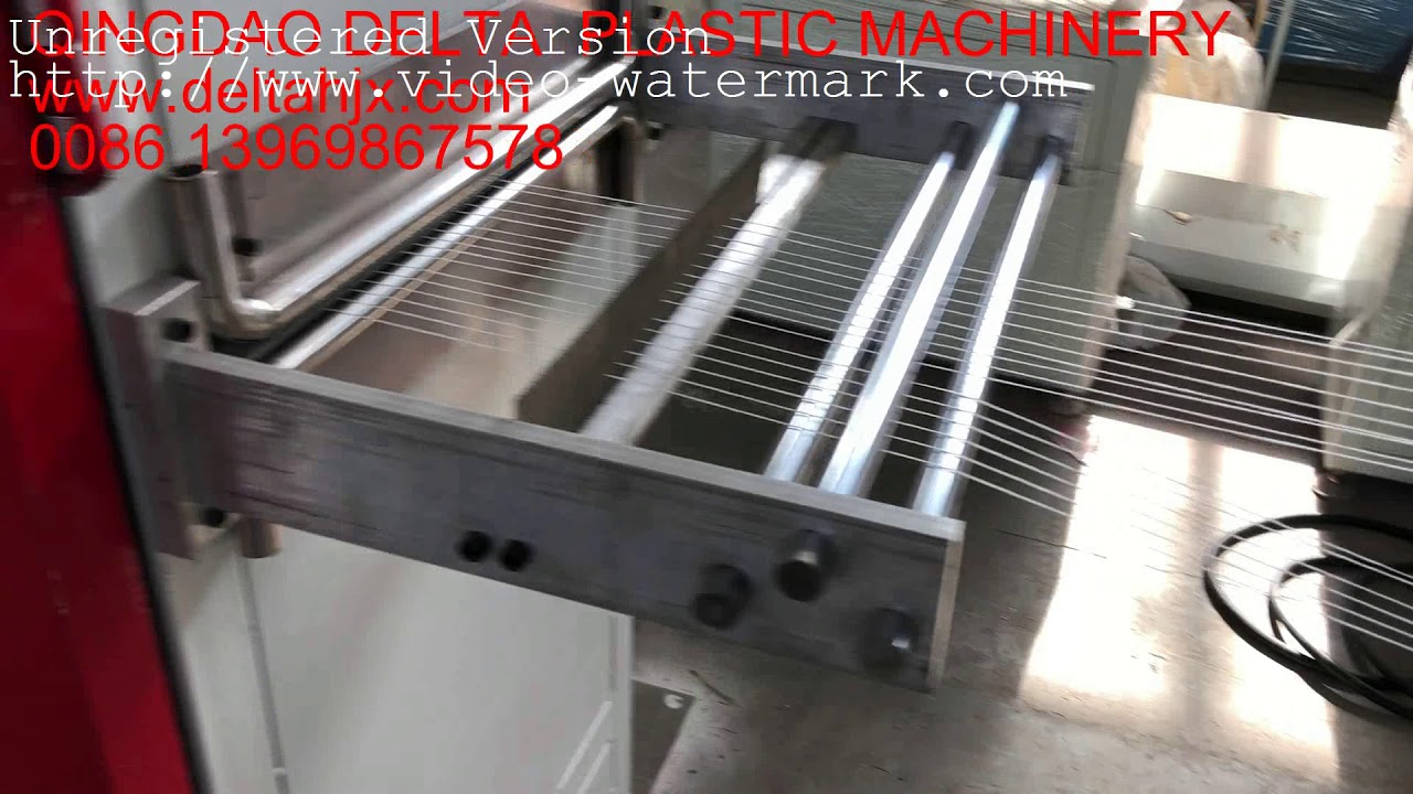 Polyester cord fiber composite packing straps making machine - YouTube