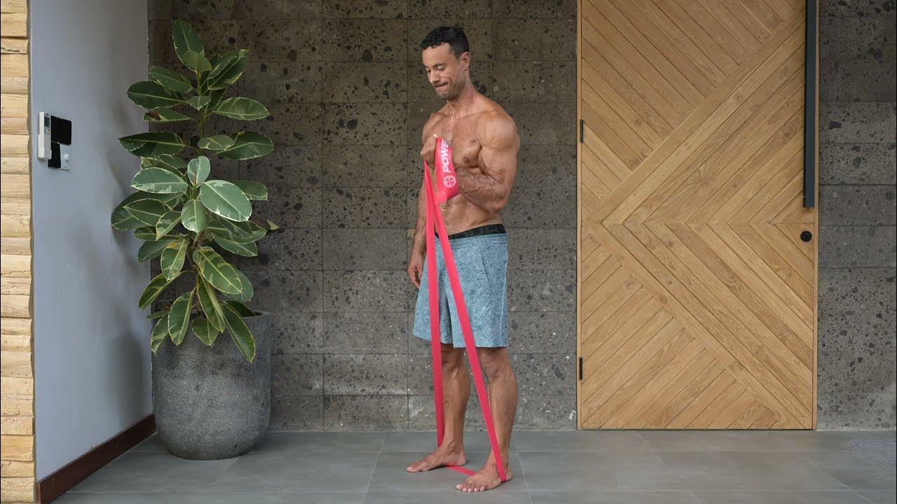 Banded Bicep Curl Single Arm Supinated Height Performance Exercise Demo Youtube
