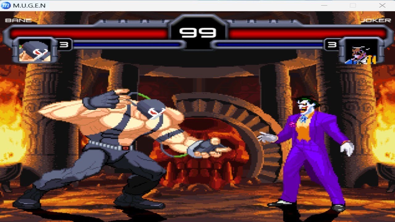 Joker vs Bane CRAZY BATMAN VILLAINS FIGHT😈DC Comics Mugen Epic Battle ...