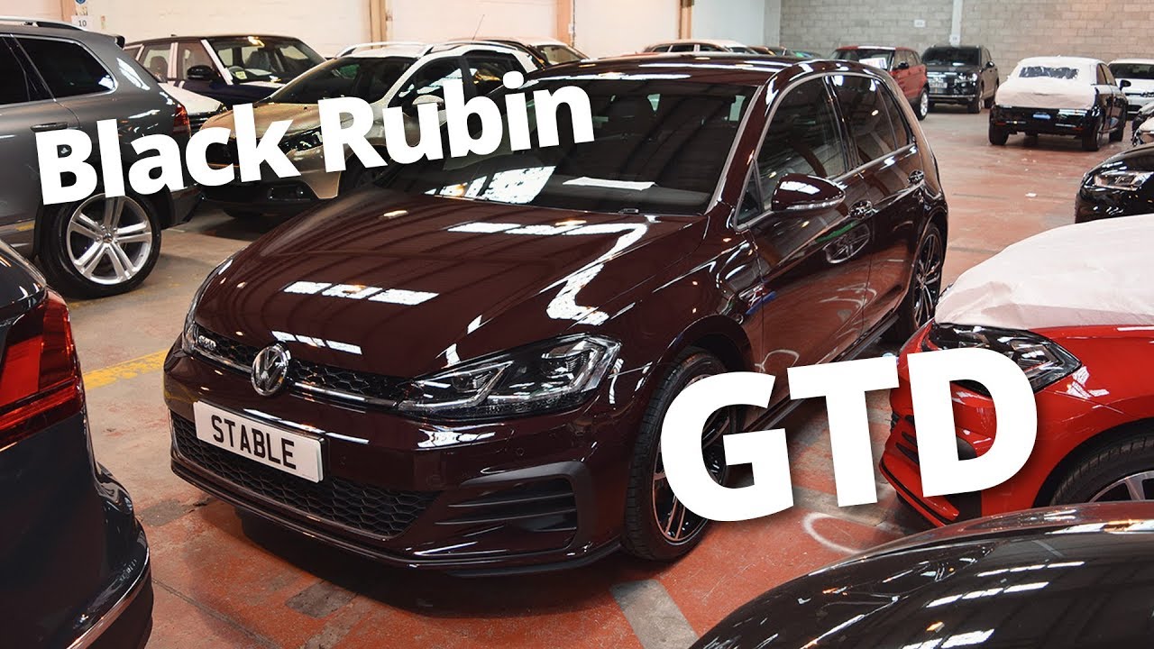 2018 Golf GTD Walkaround | NEW BLACK RUBIN PAINT - YouTube