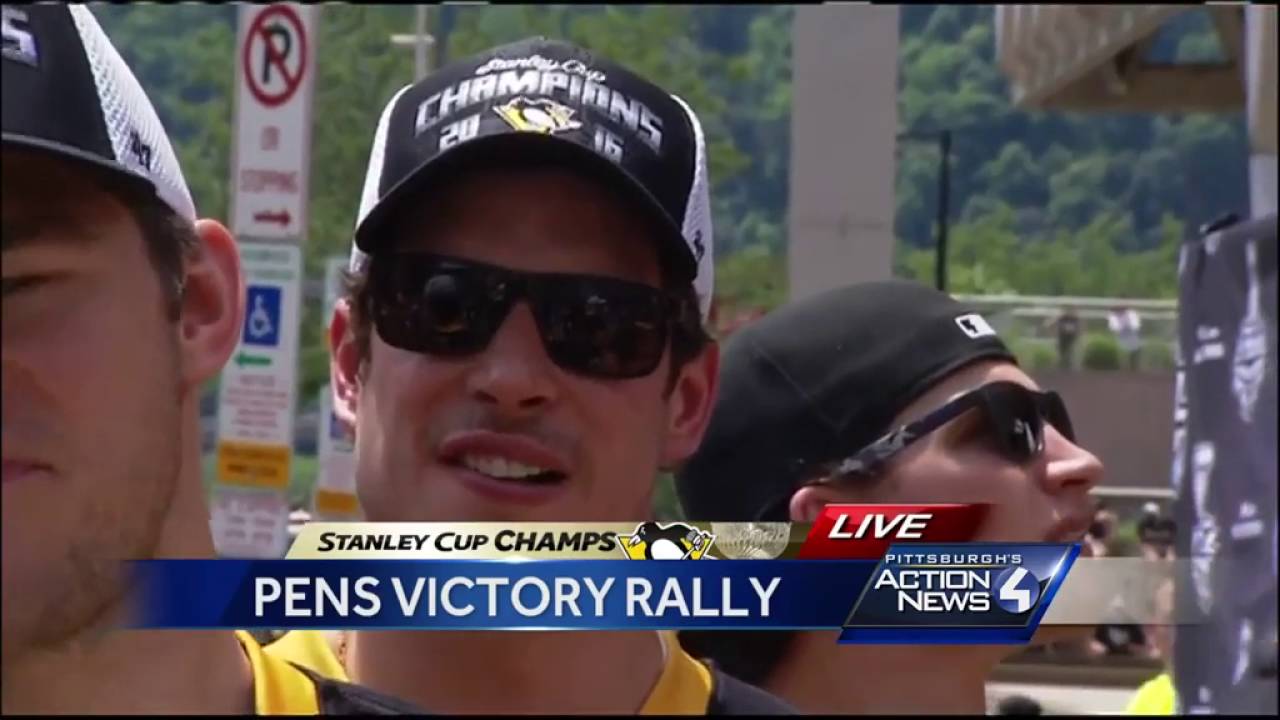 Penguins Stanley Cup parade: Mike Lange and Phil Bourque speech - YouTube