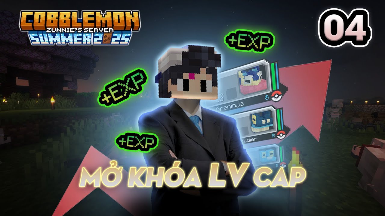 Cobblemon Hè 2025 Tập 4 Mở Khóa LV cho Pokemon - YouTube