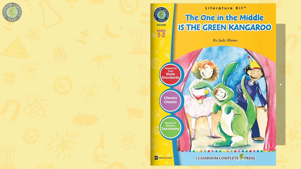 The One In the Middle Is the Green Kangaroo - Literature Kit Gr. 1-2 ...