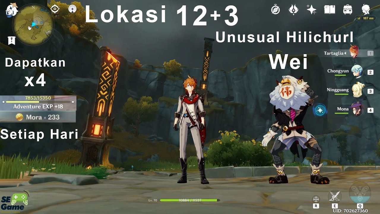 Genshin Impact | Lokasi Unusual Hilicurl / Wei Free Adventure Rank Exp ...