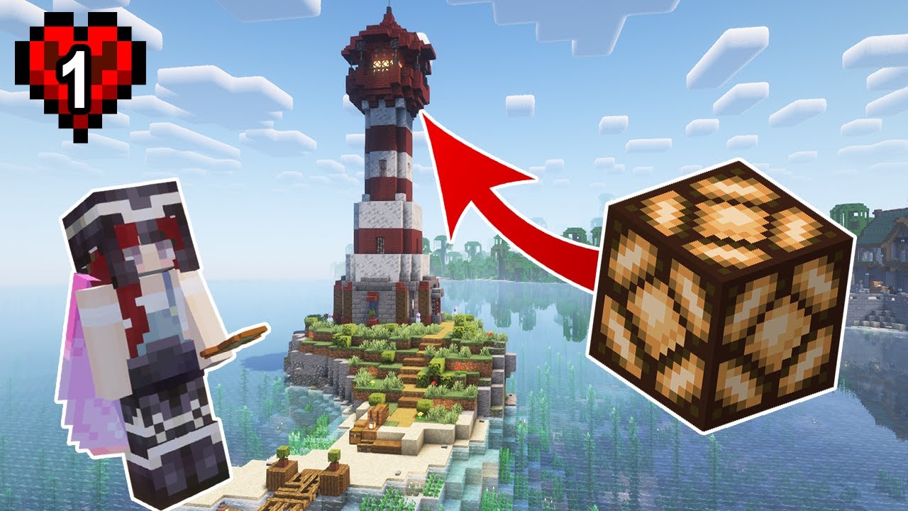 J'ai Construit Un Phare Dans Minecraft Hardcore - YouTube