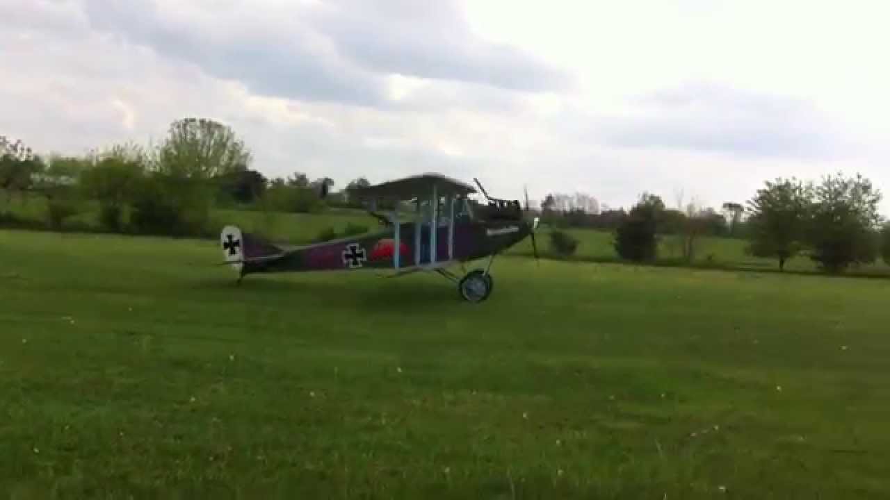 GAAM Rumpler CV Landing after successful test flight - YouTube