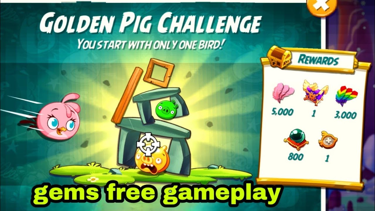 Angry birds 2 the golden pig challenge with stella 3 dec 2025 gems free ...