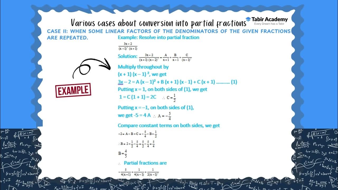 Chp 5: Partial Fractions | Advanced Partial Fractions: Repeated Linear Denominators - YouTube