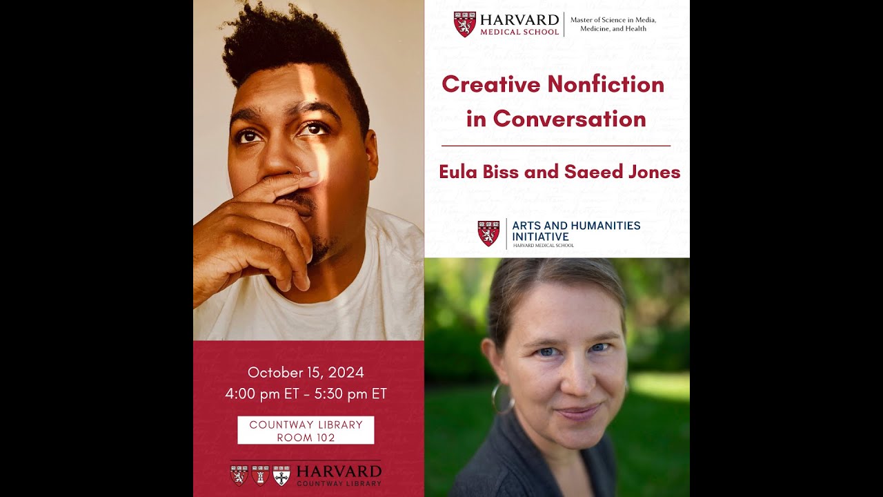 Creative Nonfiction in Conversation: Eula Biss and Saeed Jones - YouTube