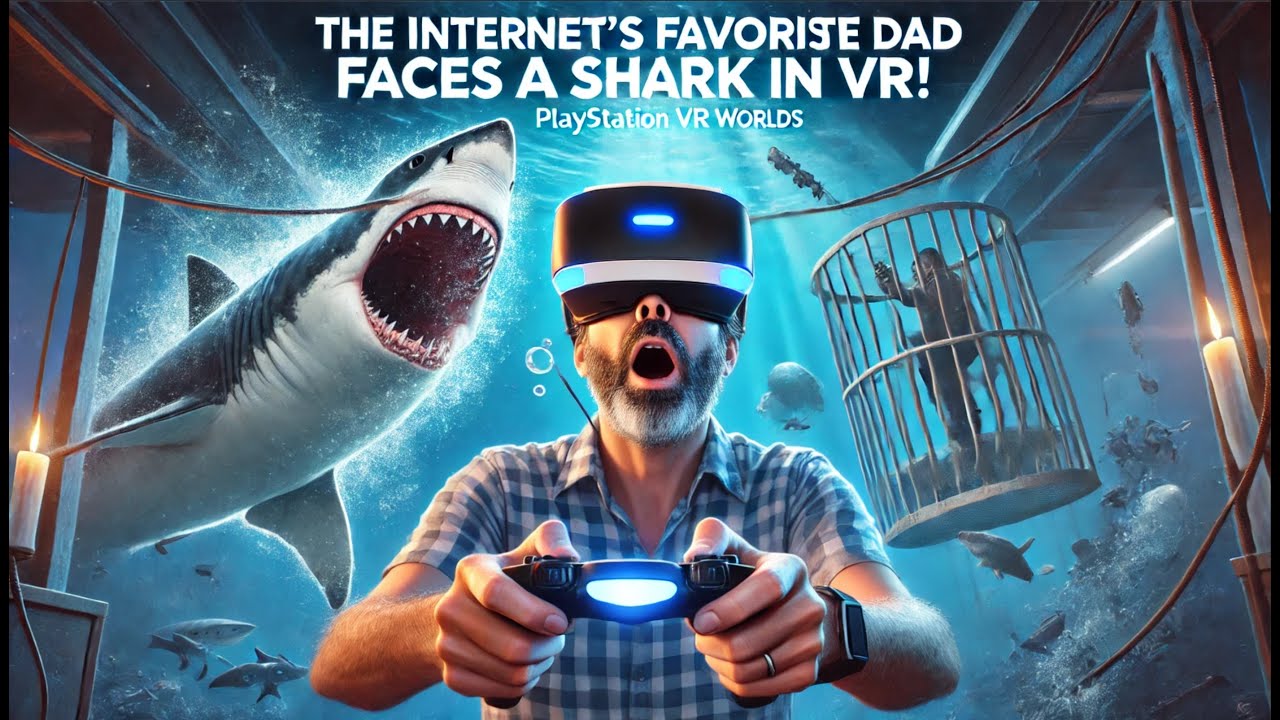 😂 THE INTERNET'S FAVORITE DAD FACES A SHARK IN VR! – Ocean Descent ...