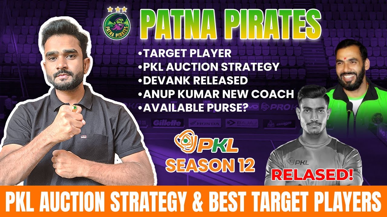 PATNA PIRATES PRO KABADDI SEASON 12 AUCTION STRATEGY, BEST TARGET ...