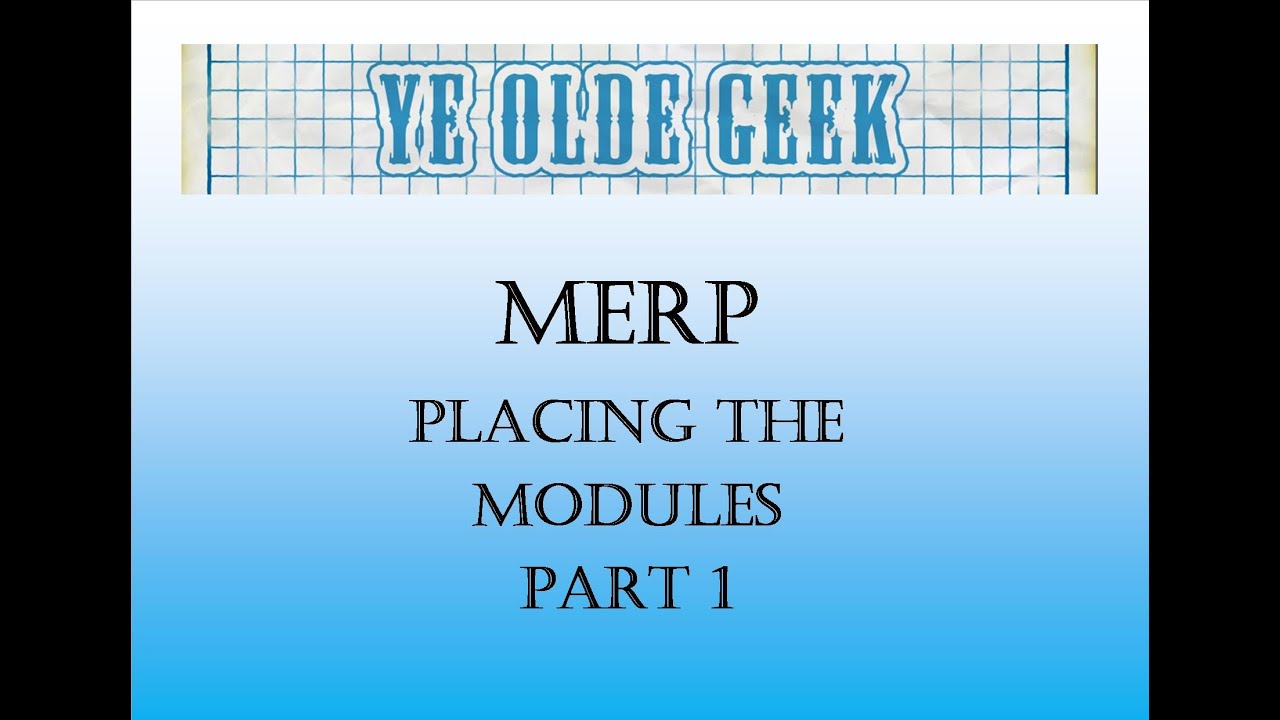 MERP - Placing the Supplements on the Map - Part 1 - YouTube